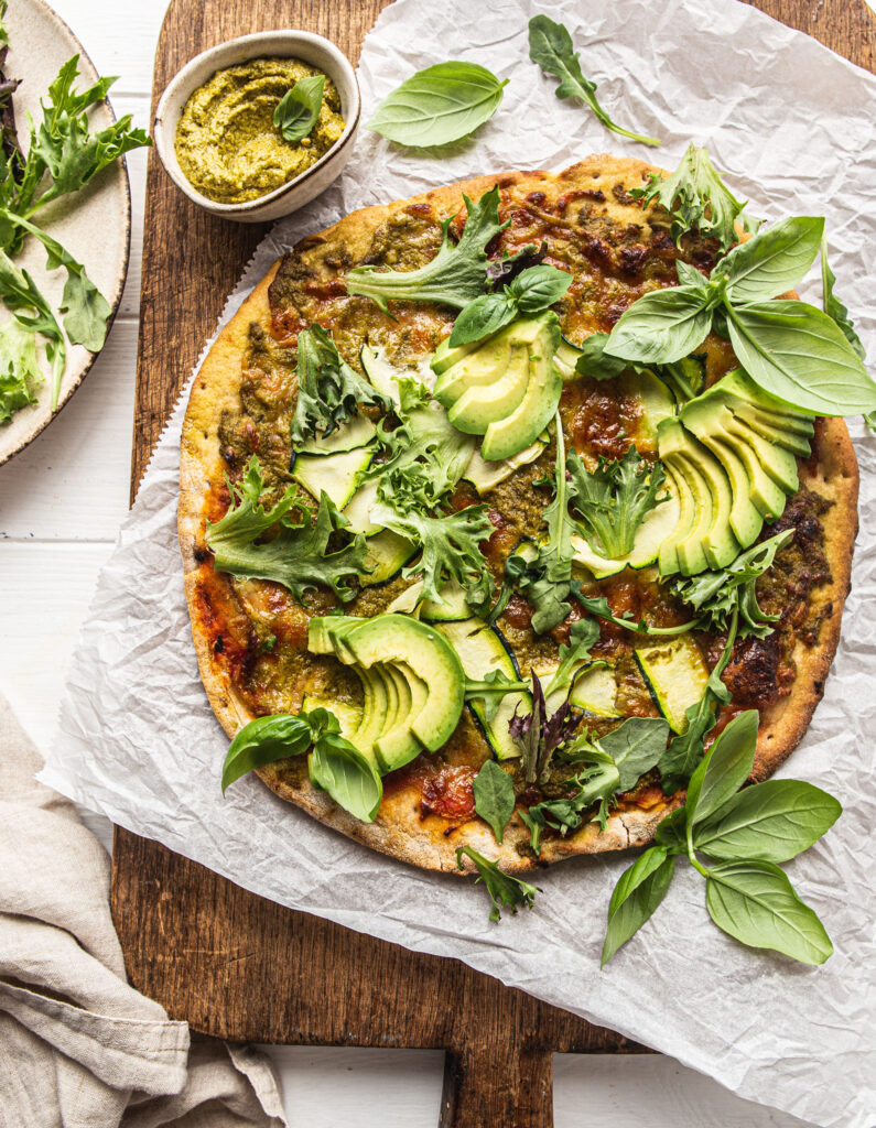 Green Goddess Pizza - NattEats